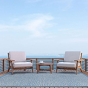 Tommy Bahama Marlin Transitional Indoor/Outdoor Area Rug, Blue, 7'10"x10'2"