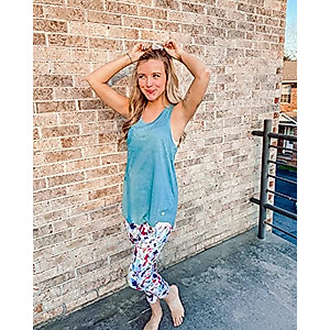 RBX Active Women's Flowy Yoga Workout Super Soft Twist Back Tank Top Tunic Charcoal S21 M