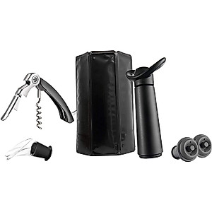 Vac-U-Vin Special Edition Wine Essentials Giftset, Standard, Black