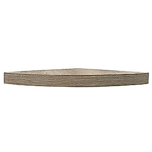 InPlace Shelving Lewis Hyman 9602054E Floating Corner Shelf with Invisible Bracket, 14", Driftwood