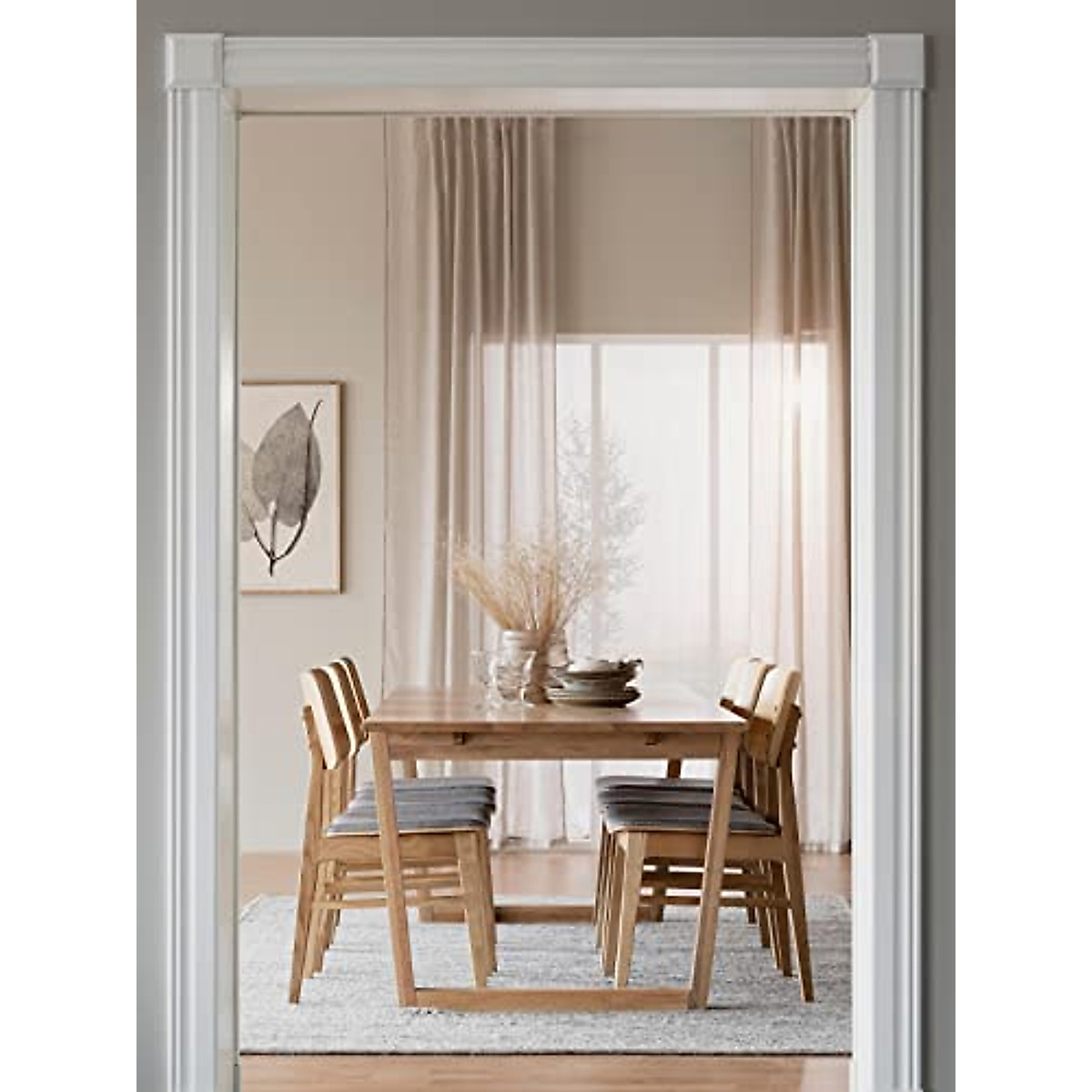 'Giddings' Dining Table. All solid Hardwood. Highest quality on Amazon.