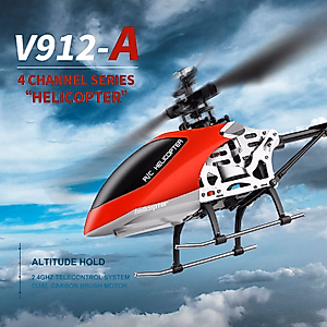 QAQQVQ Remote Control Helicopter, One Key Take Off/Landing, Altitude Hold RC Helicopter 4 Channel, 2.4GHz Aircraft Indoor Flying Toy Gifts for Boys Girls Beginners