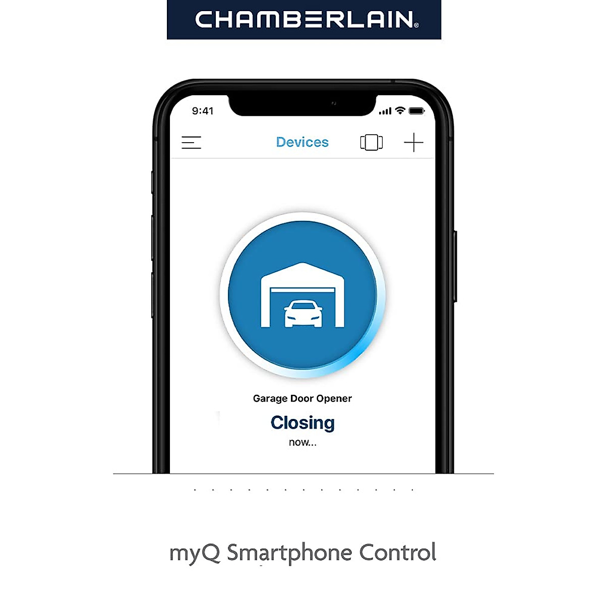 Chamberlain C2405 Smart Garage Door Opener, myQ Smartphone Controlled-Long Lasting Chain Drive