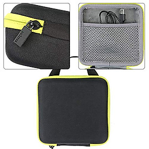 co2CREA Hard Travel Case Replacement for Bose SoundLink Color 2 Bluetooth Speaker II (Black Case + Yellow Citrus Zipper)