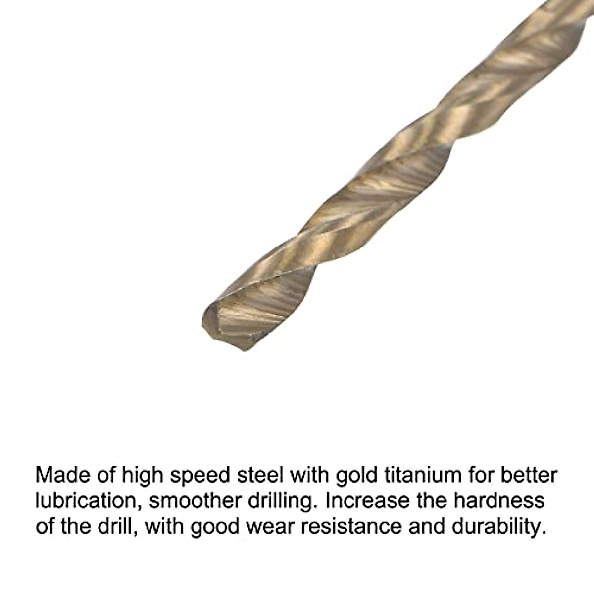 uxcell 2 Pcs High Speed Steel Hex Shank Twist Drill Bit, 2.5mm Drilling Dia with 1/4 Inch Hex Shank 75mm Length