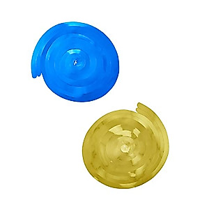 BLUE PANDA 30 Pack Hanging Happy Birthday Swirl Decorations, Party Streamers for Ceiling (35-38 in)