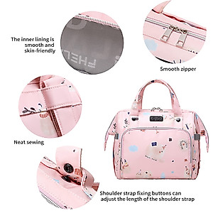 Lmbabter Baby Diaper Bag Backpack Waterproof Convertible Multi-Function Mini Smart Diaper Tote Bag with Dry&Wet Separation Bag for Outdoor (Blue)