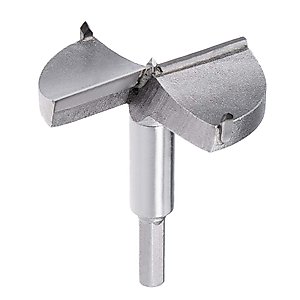 uxcell Forstner Drill Bits 85mm, Tungsten Carbide Wood Hole Saw Auger Opener, Woodworking Hinge Hole Drilling Boring Bit Cutter (Gray)