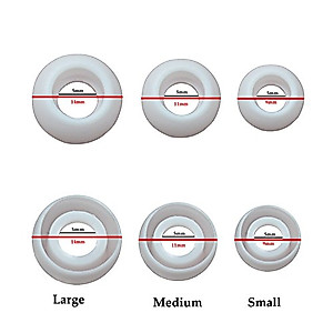 Affordable Motorola Buds SF500 Stereo Headphone Wireless Bluetooth Headset Replacement, Ear Tips earbuds 3 x Pairs of 1, Small/Medium/Large, White