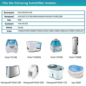AEERT 4 Pack Replacement Humidifier Filter for Vicks WF2 Humidifier Filter, Compatible with Vicks 3000 Series, ReliOn WA-8D & Robitussin DH835 ​Series