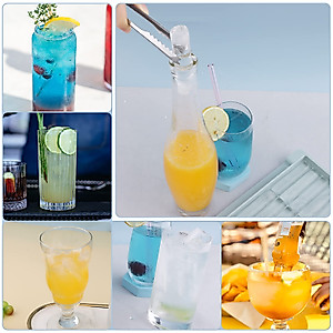 Miaowoof Water Bottle Ice Cube Tray, Easy Release Narrow Ice Stick Trays, 21x4 PCS Ice Maker for Freezer, Easy Fill Water Bottle Ice Cube Molds for Sports and Water Bottles