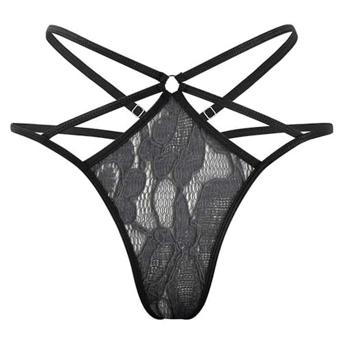 Ennice Custom Women's Classic Thong Funny Briefs for Wife Underwear Shorts T Back 3XL Sexy2