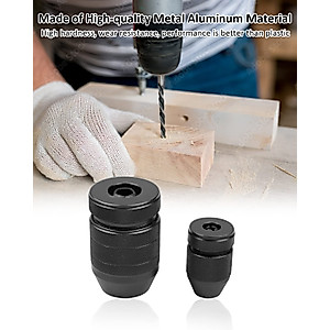 2Pcs Drill Depth Stop for Drill Bits Drill Size Range 5/64"-3/16",15/64"-7/16" Drill Size Range 5/64"-3/16",15/64"-7/16" Aluminum Drill Bit Stop Collar Set Woodworking Tools