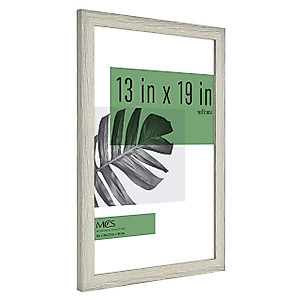 MCS Studio Gallery 13x19 Picture Frame Gray Woodgrain, Rectangle Photo Frame for Photos, Posters & Art Prints (2-Pack)