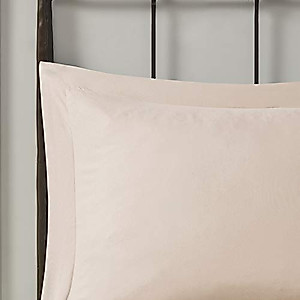 Madison Park Sarasota All Season Microcell Down Alternative Box Quilted Comforter Mini Set, Full/Queen, Blush, Model:MP10-4308