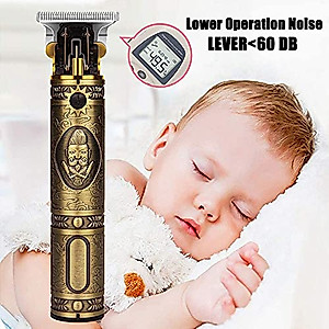 Soonsell Hair Clippers for Men,Beard Trimmer for Men, Electric T Blade Liners Outline Edgers Shaver 0mm Bald Zero Gap Grooming Kit ，Cordless Clippers for Hair Cutting