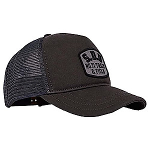 Superdry Mens Unisex Classic Trucker Cap, Mesh Back Panel, Adjustable Strap Vintage Black Size One Size