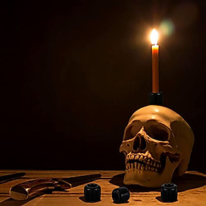 20 Pieces Black Small Candle Holders Ceramic Candle Holder for Rituals, Spells, Vigil, Altar, Witchcraft, Wiccan Supplies