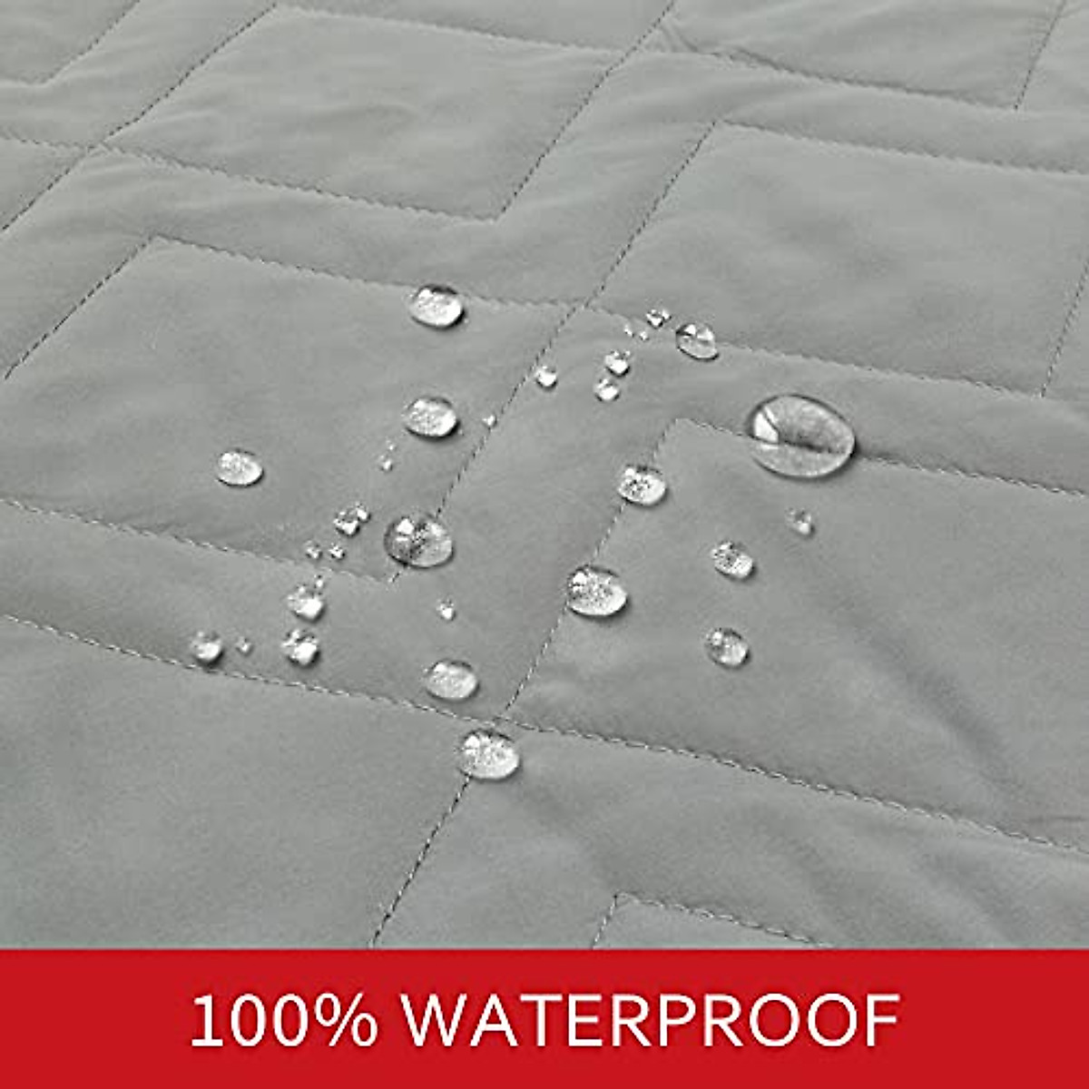 Waterproof Blanket Dog Bed Cover with Non-Skid Bottom, Couch Cover for Dogs, Mattress Protector Furniture Protector, Bed Couch Sofa(52" X 82") Grey