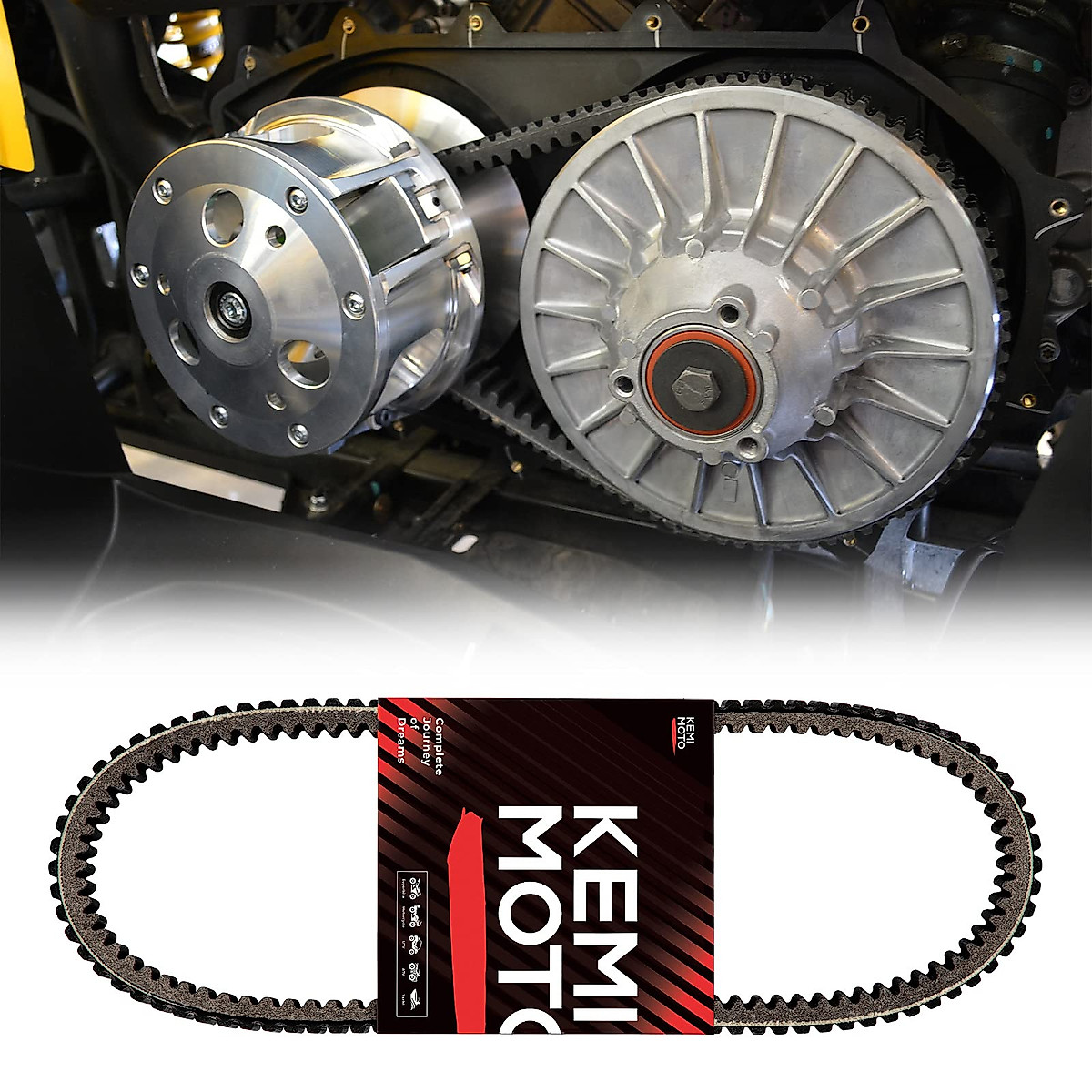 Kemimoto X3 Belt Maverick X3 CVT Drive Belt Compatible with Can am X3/ XDS/ XRS/ MAX All Models 2017-2022 OEM Replace #422280652 #422280651 #417300383 #422280654 #422280280 #49C4266