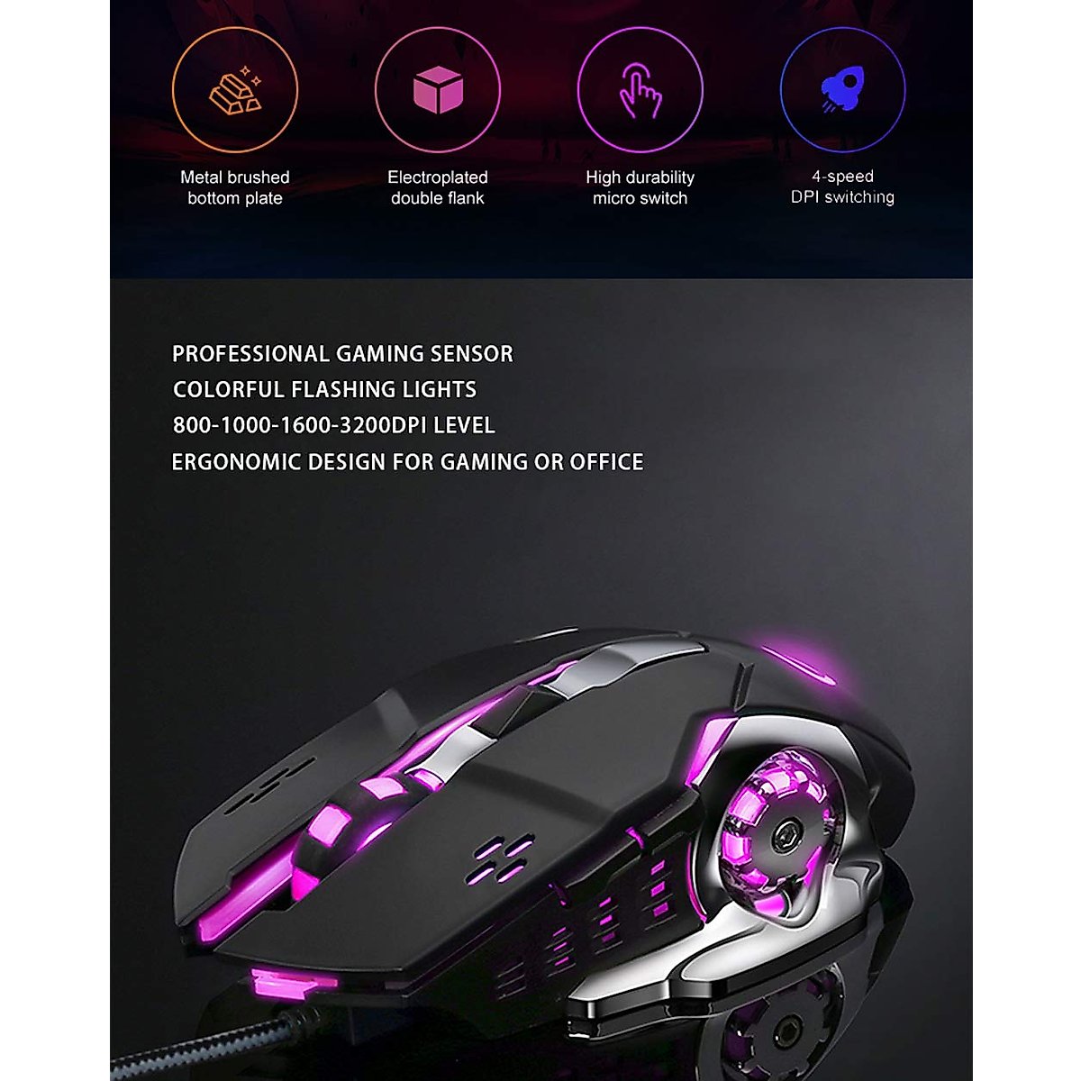 7KEYS One-Handed Gaming Keyboard RGB Backlit, 35 Keys Ergonomic Mini Keyboard with Wrist Rest, Half Keyboard for PC Gaming (Keypad Set B)