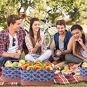 BYG Foldable Storage Bin Collapsible Sturdy Fabric Storage Basket Cube W/Handles for Organizing Shelf Nursery Toy Closet Pack of 3 Sizes