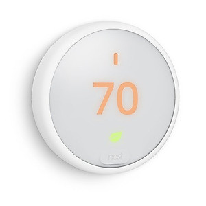 Google Nest Thermostat E - Programmable Smart Thermostat for Home T4000ES - 3rd Generation Nest Thermostat (Frosted White)- Compatible with Alexa