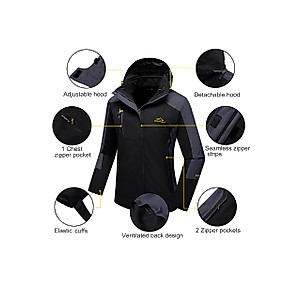 Winter Jackets for Women Winter Coats For Women Ski Jacket Snowboard Jacket Snow Jacket Rain Jacket 3 In 1 Jacket Waterproof Jacket Skiing Jacket