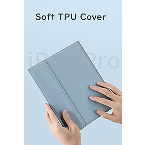 HENGHUI Keyboard Case with Touchpad for iPad Air 13 inch M2/ iPad Pro 12.9 inch 6th 5th 4th 3rd Generation Cute Round Key Color Keyboard Detachable Touch Keyboard Cover (Pink)