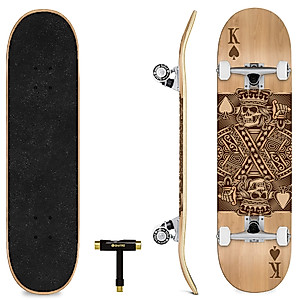 SKATRO - Pro Skateboard 31" Complete Skateboard. Skate Board Ages: Adults, Boys, Girls, Beginners, and Kids