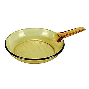 PEARL METAL CP-8698 VISIONS Skillet, 9.1 inches (23 cm), Heat Resistant Glass, Microwave Safe, Oven Safe, Dishwasher Safe