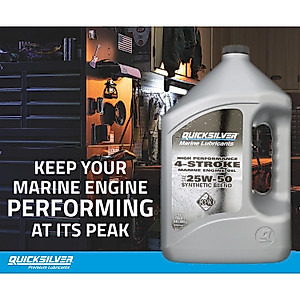Quicksilver 25W-50 High Performance Synthetic Marine Engine Oil - 1 Gallon