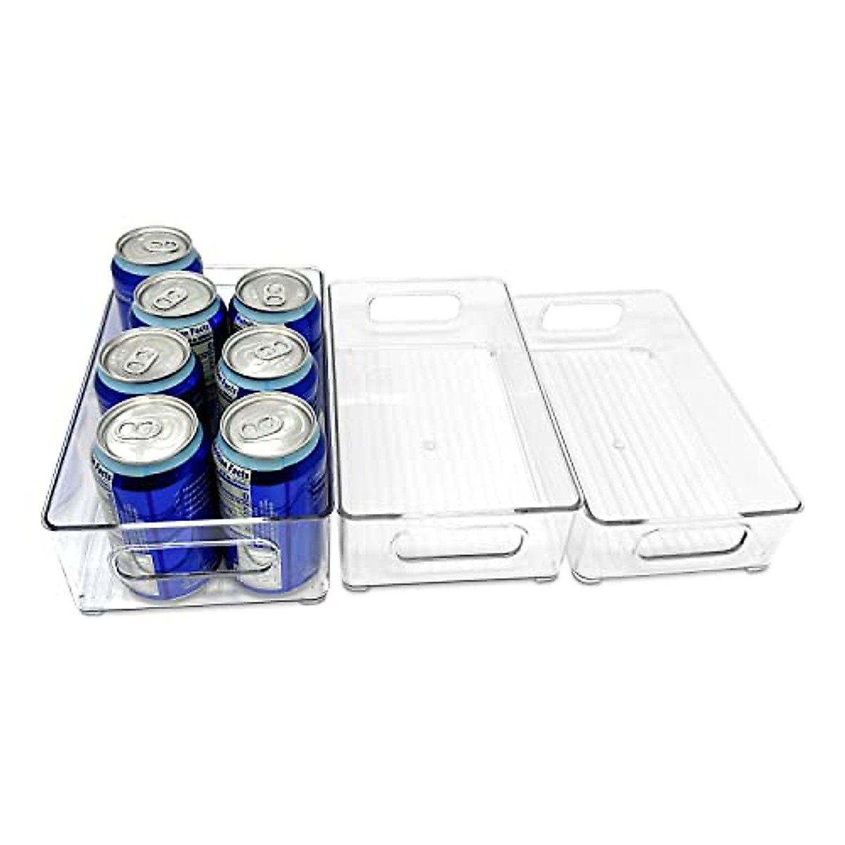 RedSodium Freezer,Refrigerator Fridge Bins in 3 sizes - 6pack