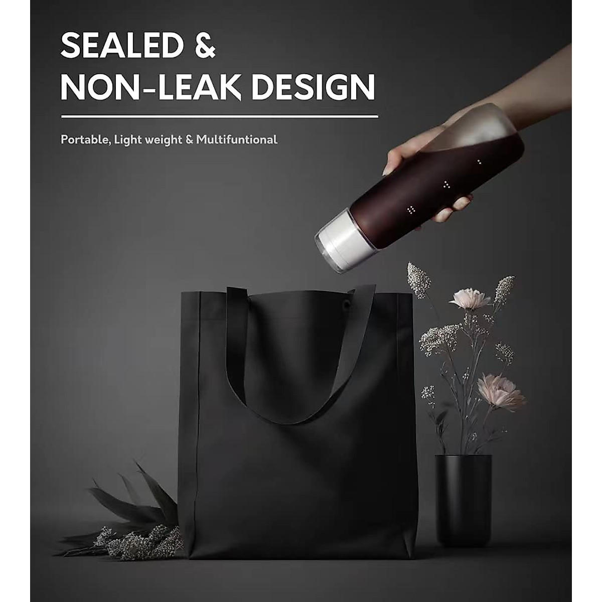 Gonzone Portable Cold Brew Coffee Maker,Iced Coffee Maker,Household Glass Coffee Cold Brewing Pot,Summer Cold Extraction Filter Pot,750ML