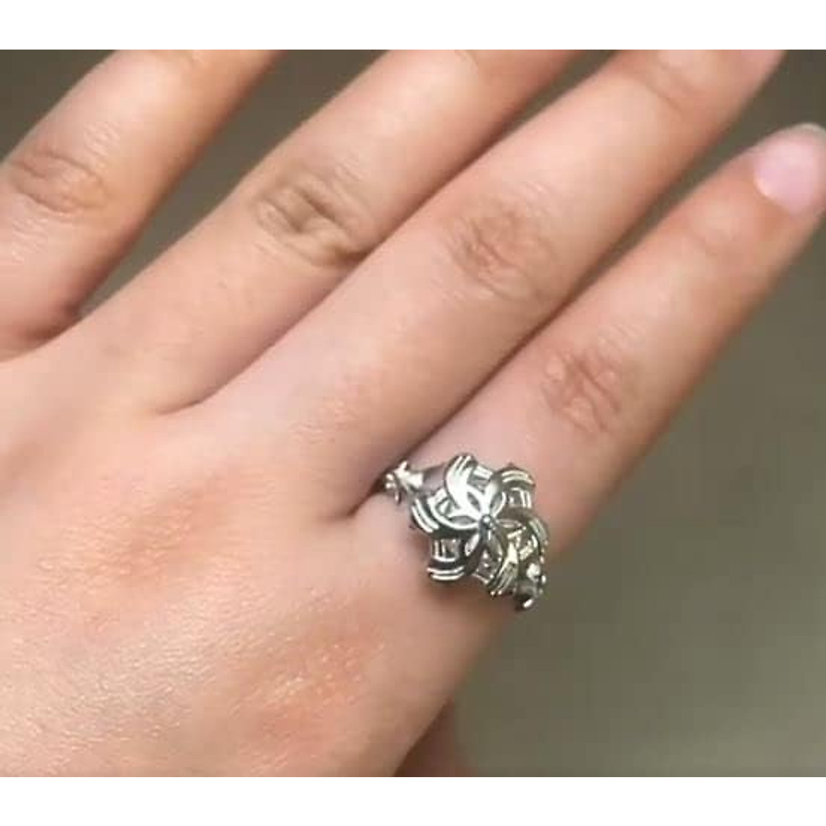 The Galadriel Nenya Charm Ring 3ct 5A Zircon with love jewelry box ~ Rings of Power ~ 925 Sterling Silver ring for women ~ silver white