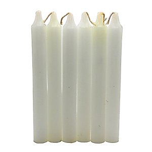 Govinda - Taper Candle 6 Inch - White - Pack of 36