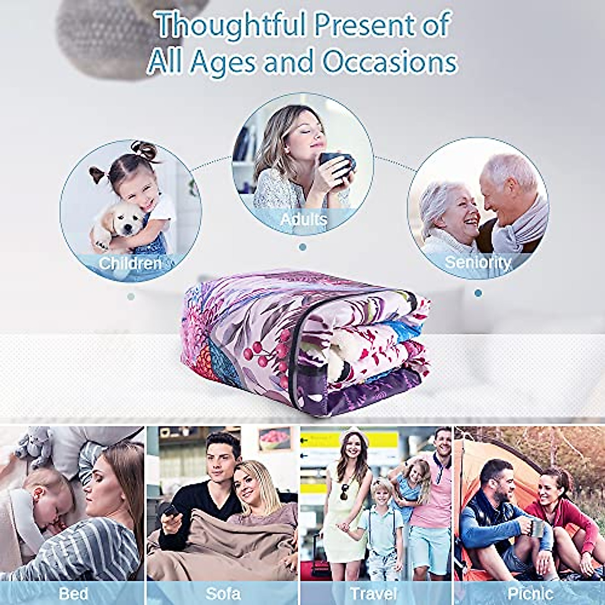Treeswift I Am Always with You Hummingbird Blankets Soft Warm Sherpa Hummingbird Throw Blankets for Kids and Adults Hummingbird Gifts for Women and Girls
