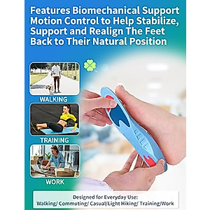 Trustfeet Over-Pronation Orthotic Insoles,Plantar Fasciitis Arch Support Inserts for Foot Pain Relief,Thin Shoe Insoles for Flat Feet,Women Men Everyday Use Insoles for Walking,Standing-M