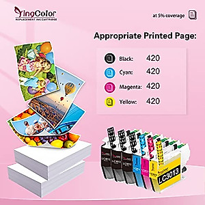 YingColor Compatible LC3013 Ink Cartridge BK/C/M/Y Replacement for Brother LC3013 Use for Brother MFC-J895DW MFC-J497DW MFC-J491DW MFC-J690DW Printer (3BK, 1C, 1M, 1Y, 6PK)