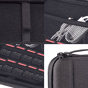 Carrying Case Fit for Nintendo Switch Lite-,Protective Hard Shell Travel Box for Nintendo Switch Lite Console & Accessories,Dark Gray