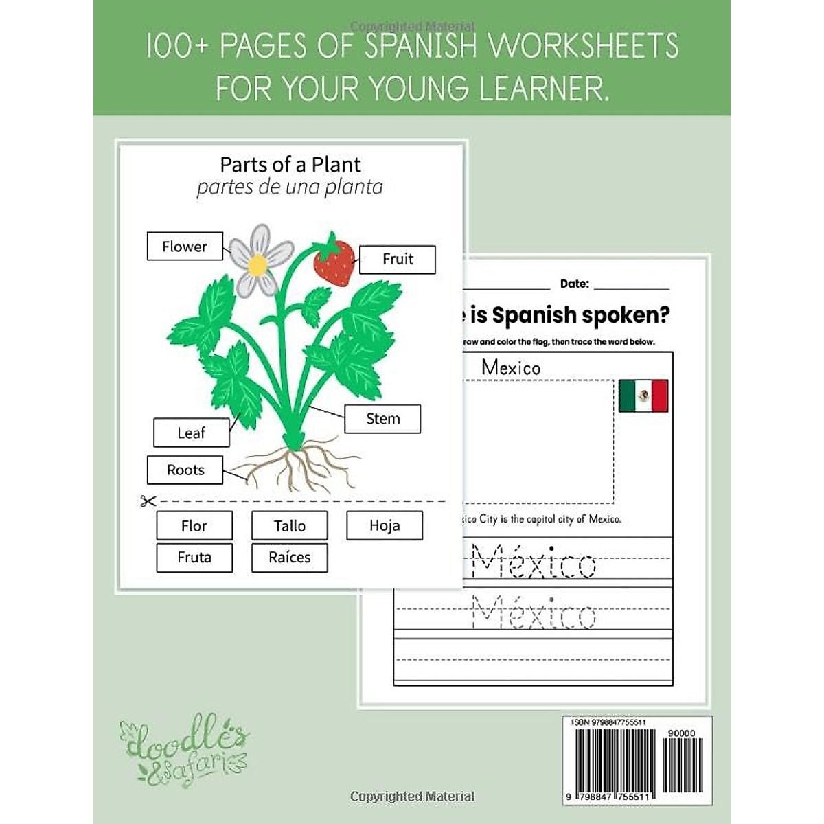 Montessori Spanish Workbook: Bilingual Language Materials for Kids Age 3+ | Science, Social Studies, Geography, Art and Handwriting Practice learning in Spanish (Learning Spanish Workbooks)