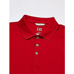 Cutter & Buck mens Big Tall 35+upf, Short Sleeve Advantage Polo Shirt, Red, 2X US