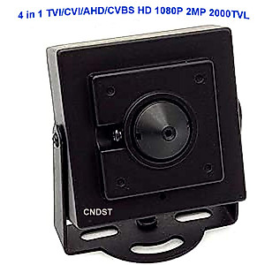 CNDST CCTV Hd 1080P Low Lux 2MP Mini Security Camera Starlight 3.6mm 90degree 4-in-1 TVI/CVI/AHD/960H CVBS Small Indoor Surveillance Camera, for 1080P 4-in-1 TVI/AHD/CVI/CVBS/960H DVR(DST-AHD3535P1)