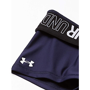 Under Armour Team Shorty 4, Midnight Navy/White, Youth Small