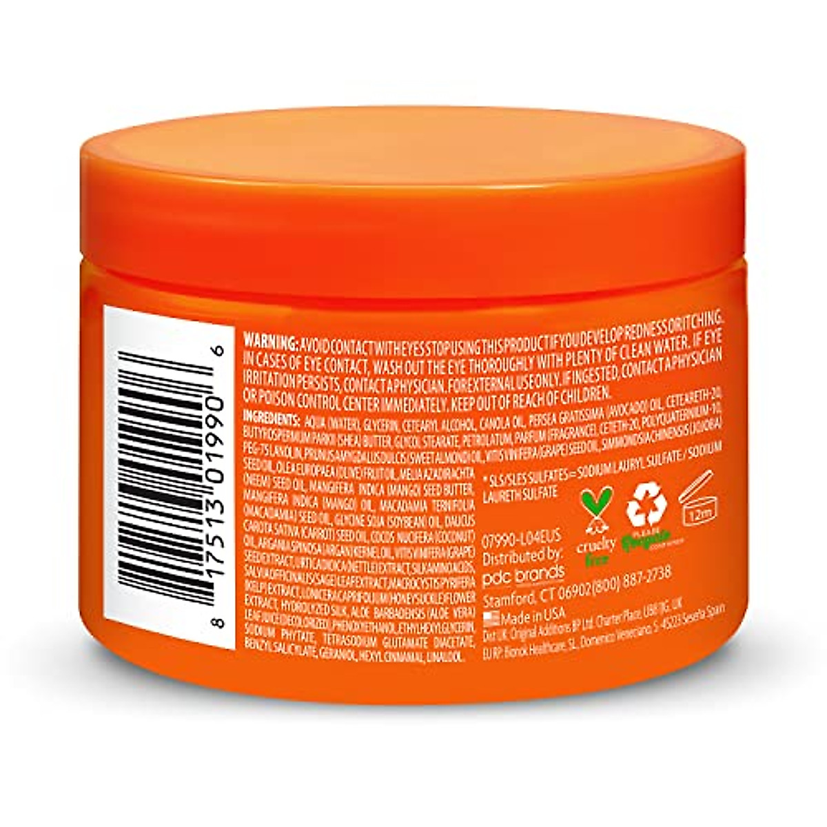 Cantu Avocado Curling Cream with Shea Butter, Mango Butter, & Coconut Oil, 12 Ounce