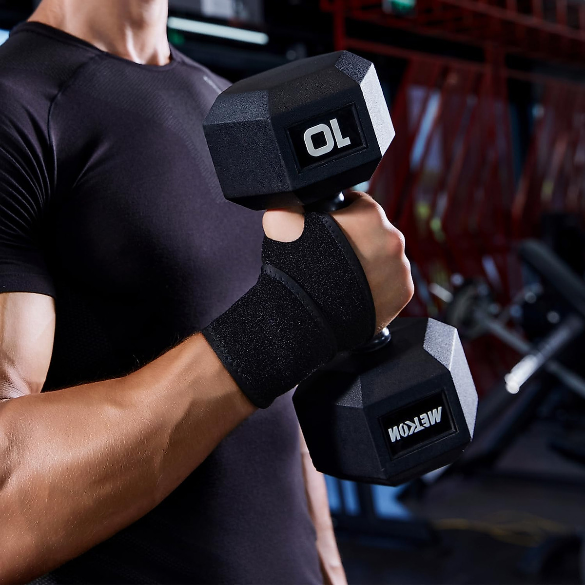 YUNYILAN Wrist Support Brace/Carpal Tunnel/Hand Support, Adjustable for Arthritis and Tendinitis, Joint Pain Relief (Black), 2 Pack