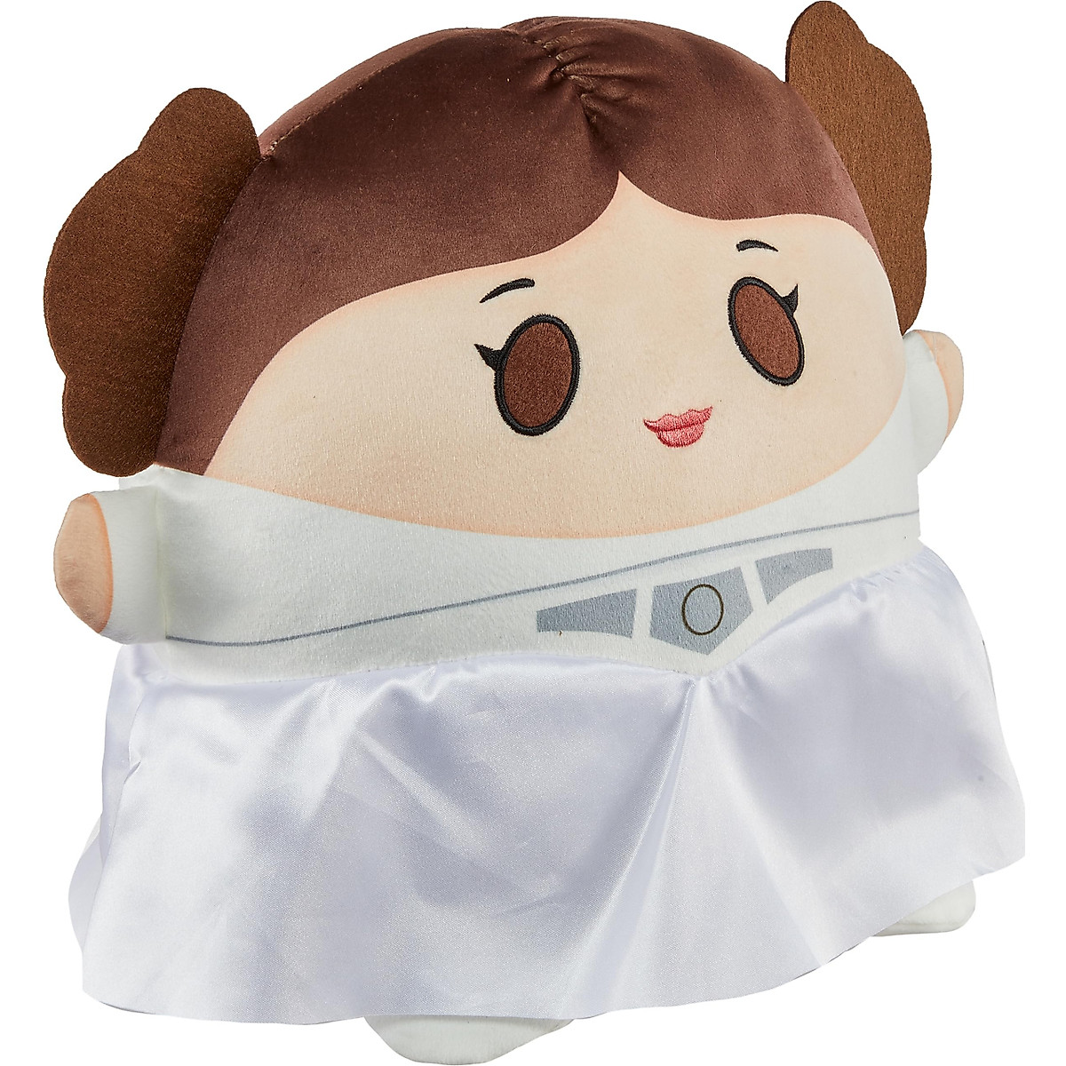 Star Wars Cuutopia Plush Princess Leia, Soft Rounded Pillow Doll, Collectible Toy Gift Inspired by the Fan-Favorite Character, 10-inch