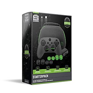 Xbox Controller Accessory Kit for Xbox Series X|S Controllers - Surge Starterpack, Protective Controller Case, Controller Grips, Thumb Grips, Charge Cable, Rechargeable Battery Pack