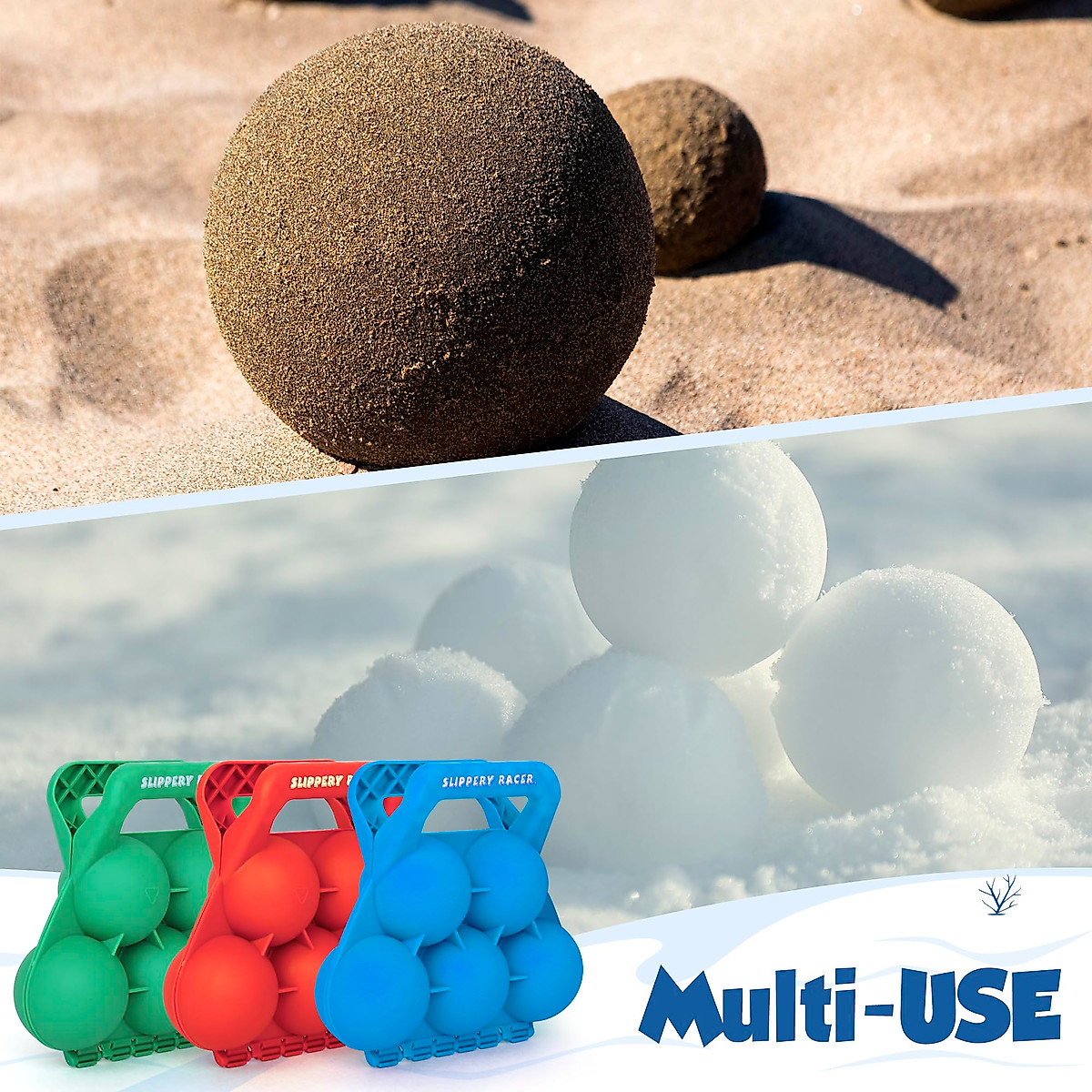 Slippery Racer 5 in 1 Snowball Maker (BLUE)