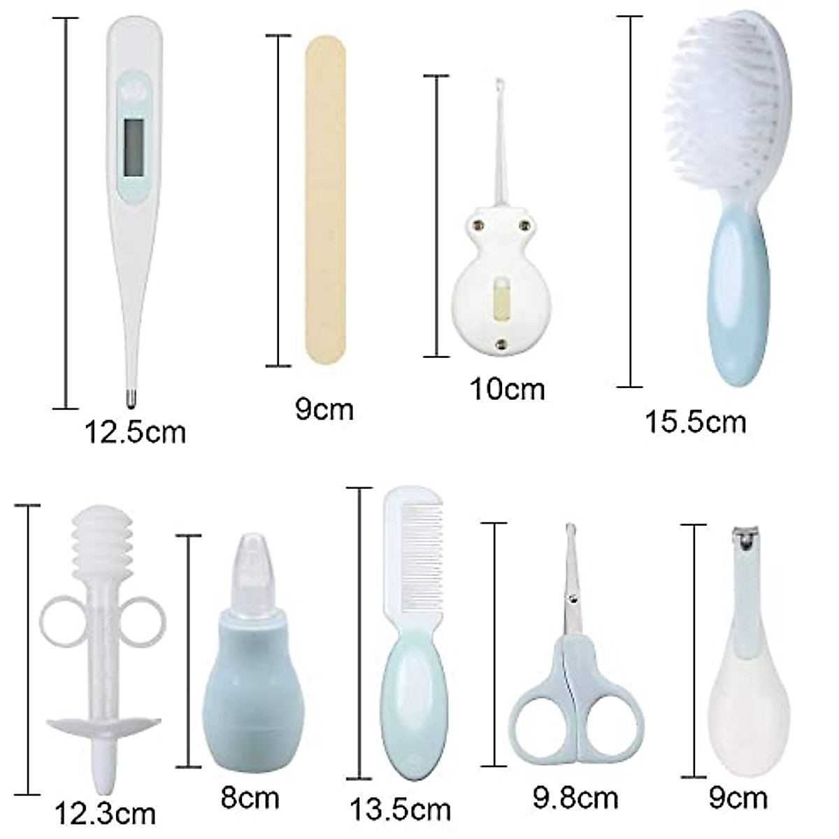 Baby Grooming and Health Kit, Lictin 15 in 1 Safety Care Set, Newborn Nursery Health Care Set with Hair Brush,Comb,Nail Clippers and More for Newborn Infant Toddlers Baby Boys Girls